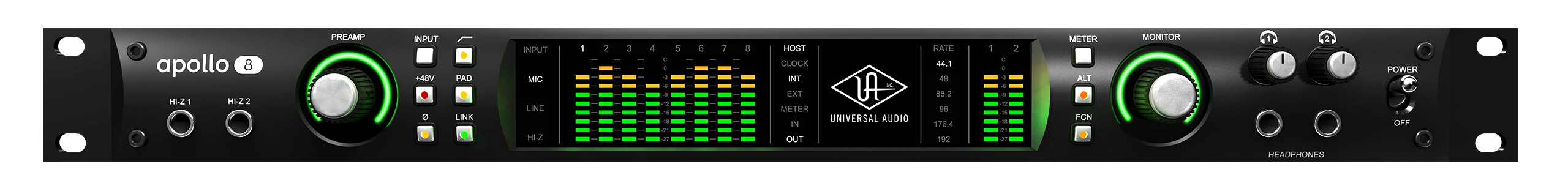 Universal Audio Apollo 8 QUAD Thunderbolt 2 audio interfejs ...