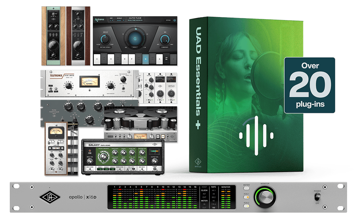 Universal Audio Apollo x16D – 16x16 Dante Interface with UAD HEXA Core ...