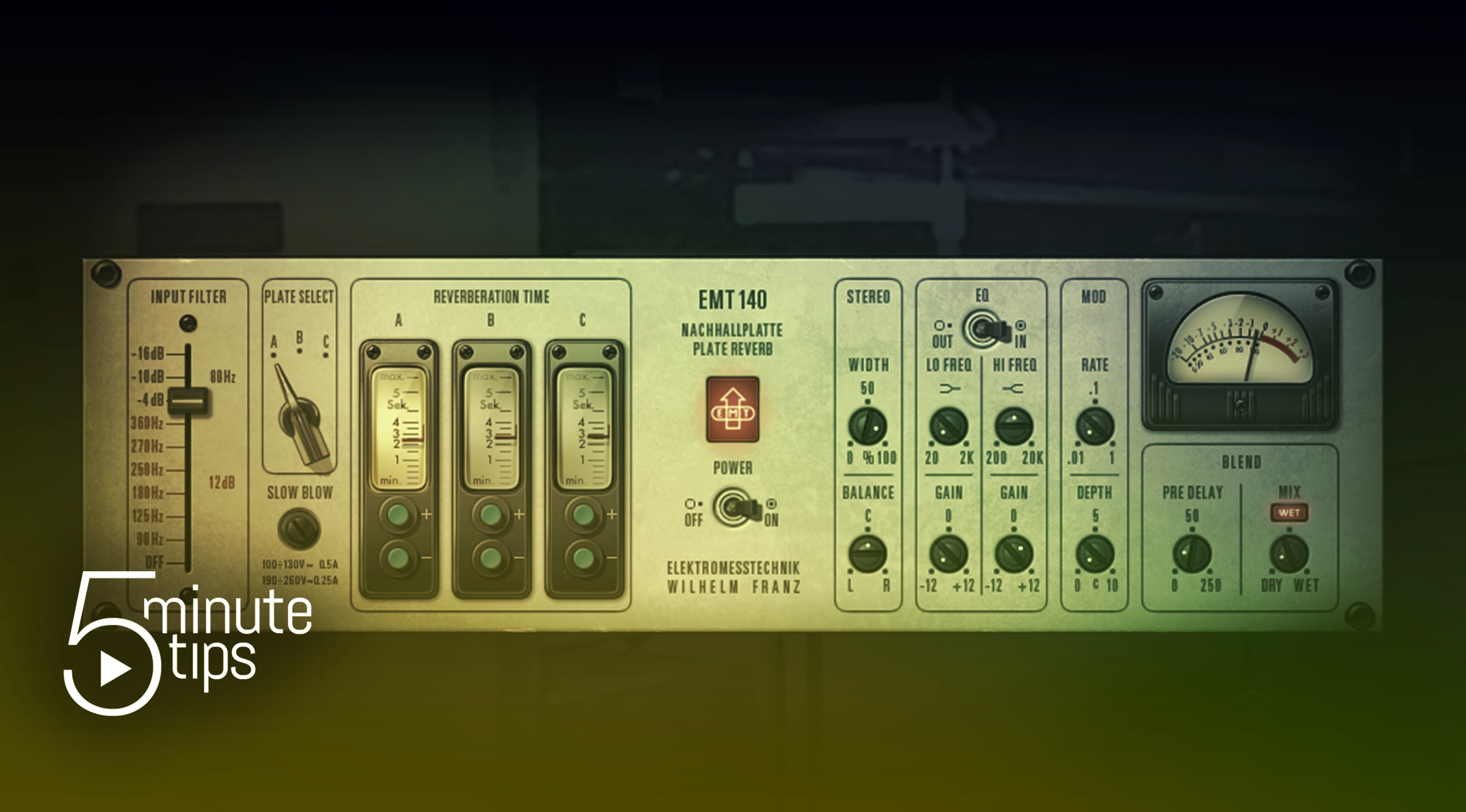 5-Minute UAD Tips: EMT® 140 Classic Plate Reverberator Plug‑In ...