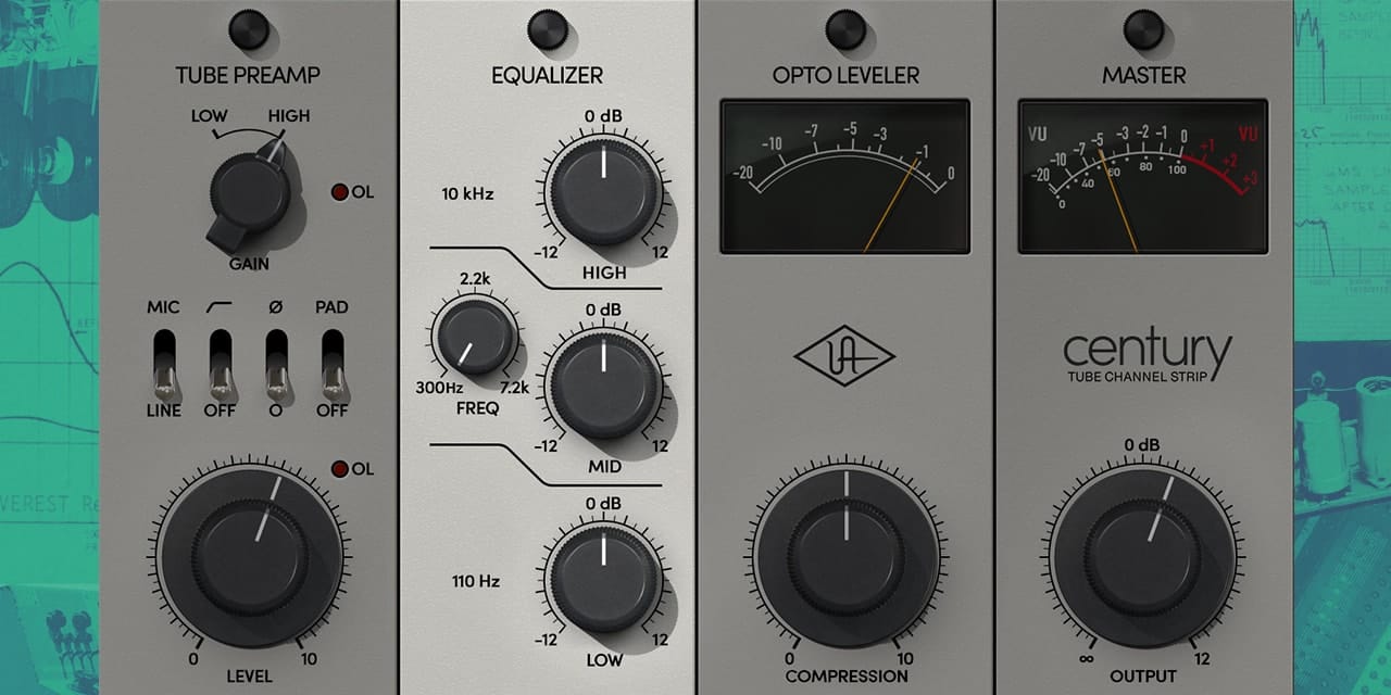 UAD Century Tube Channel Strip - PluginsMasters