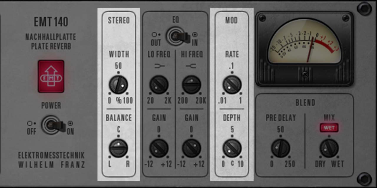 EMT® 140 Classic Plate Reverberator | UAD Audio Plugins | Universal Audio