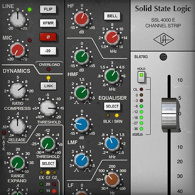 SSL 4000 E Channel Strip | UAD Audio Plugins | Universal Audio